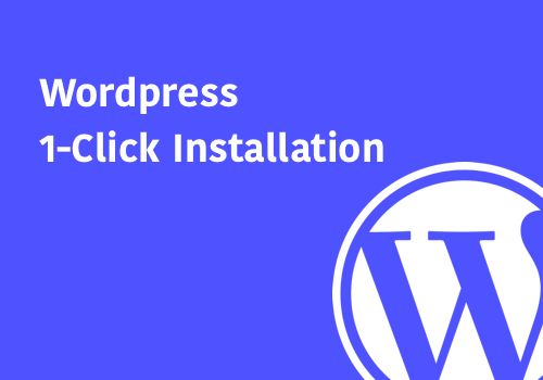 1-click installation af Wordpress - Installer Wordpress på under 5 minutter